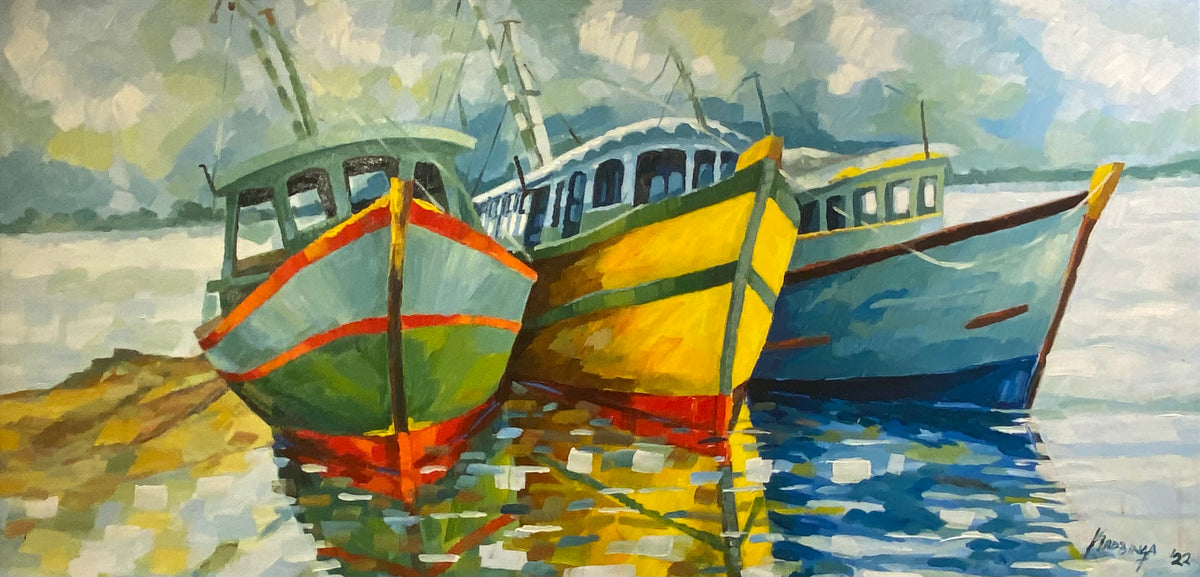 “Rafted Together” by Chenjerai Kadzinga – Amazwi Contemporary Art