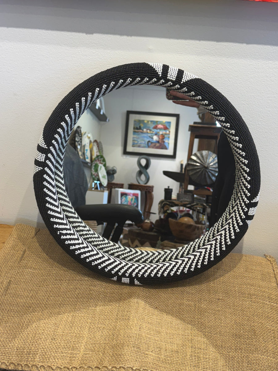 Maasai Beaded Mirror – Amazwi Contemporary Art