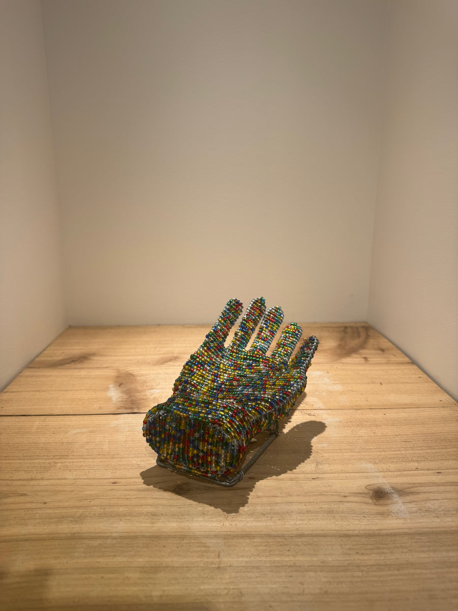 AM Phone Rest of Beaded Wire by Archie Mutsiko – Amazwi Contemporary Art